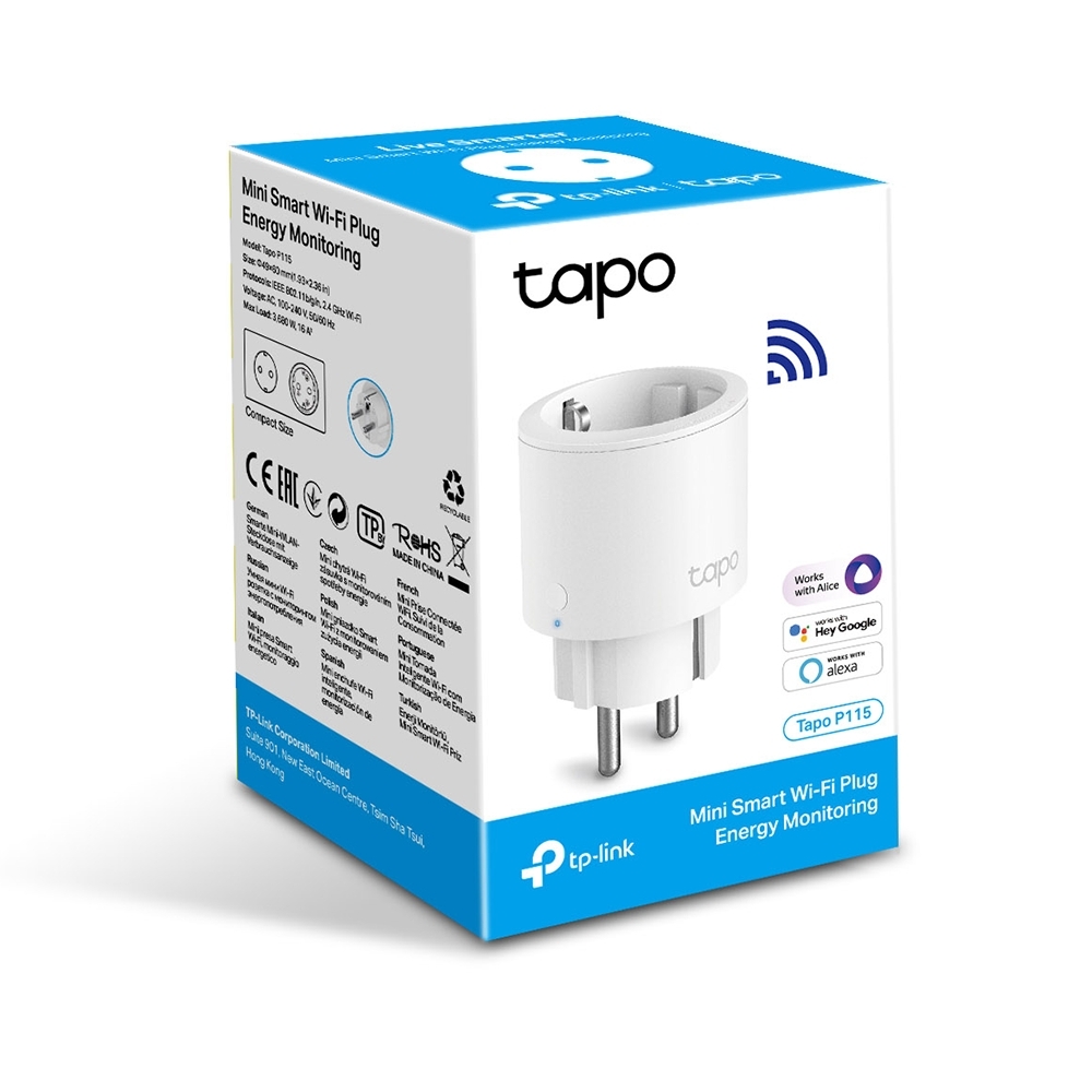 Priza Inteligenta Tp Link Design Compact Schuko X 1 Cu Monitorizarea
