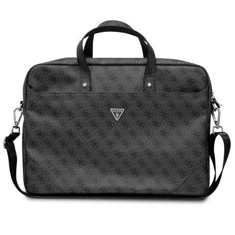 Guess 4G PU Triangle Logo Computer Bag 15/16" Black - Contakt.ro