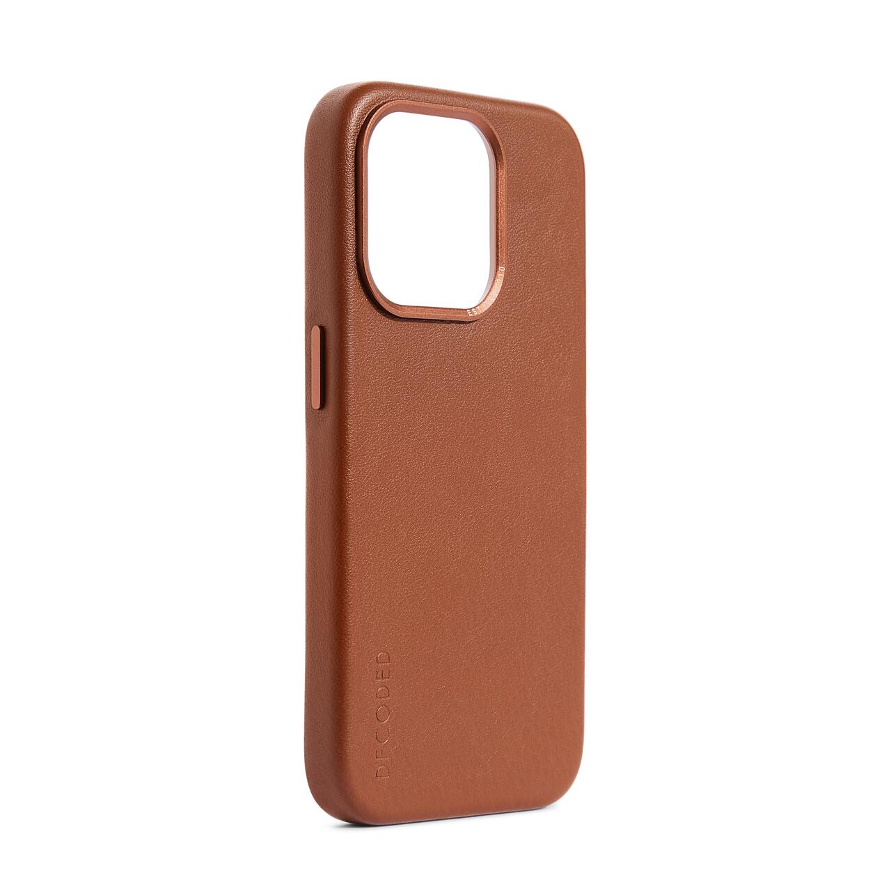 Leather Backcover for iPhone 15 Pro Max | Tan - Contakt.ro