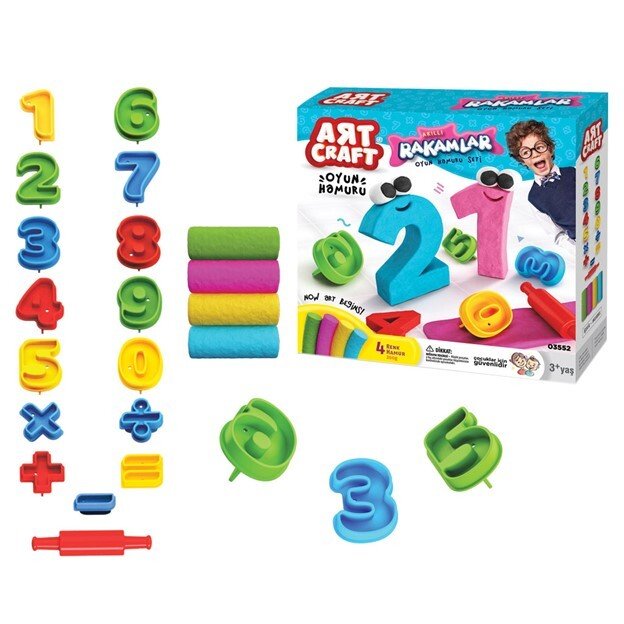 Art Craft Plastilina Set 3D Numere - Contakt.ro