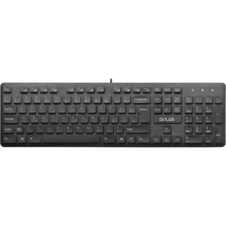 TASTATURA DELUX, cu fir, 105 taste, format standard, switch , USB ...